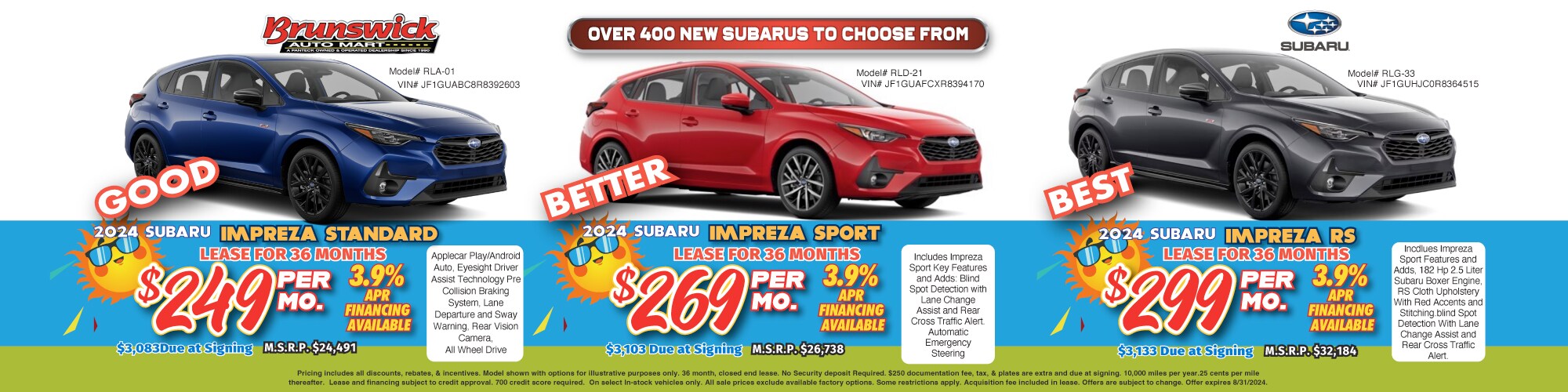 Subaru Impreza For Sale in Brunswick | Impreza Specials