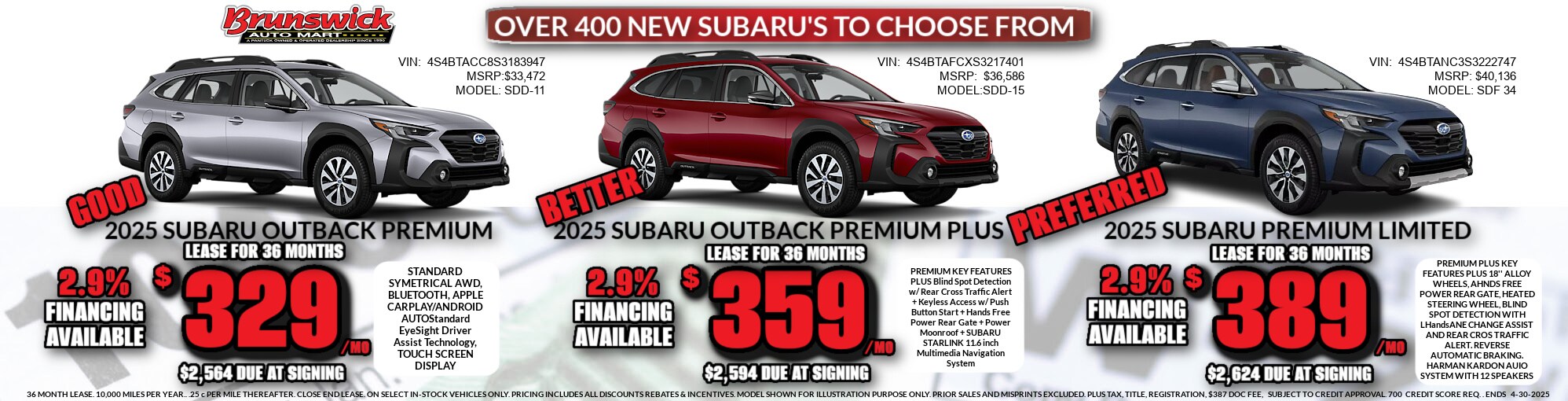 New Subaru Specials at Brunswick Subaru | Subaru Ohio