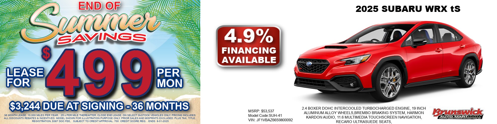 Ohio's Best New Subaru Specials at Brunswick Subaru | Subaru Ohio