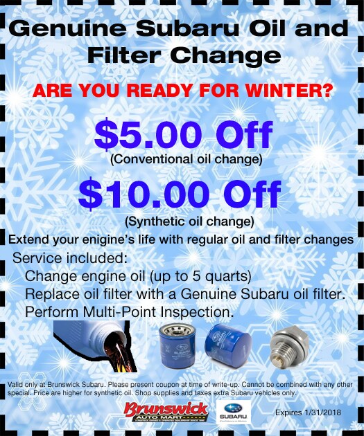 Subaru Service National Promotions | Brunswick Subaru