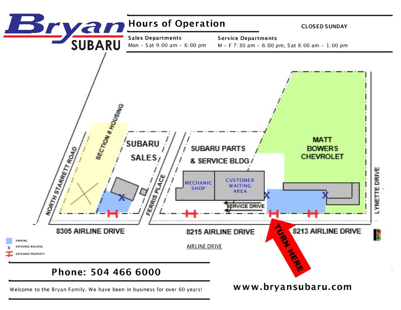 Schedule Auto Service & Car Repair in Metairie | Bryan Subaru