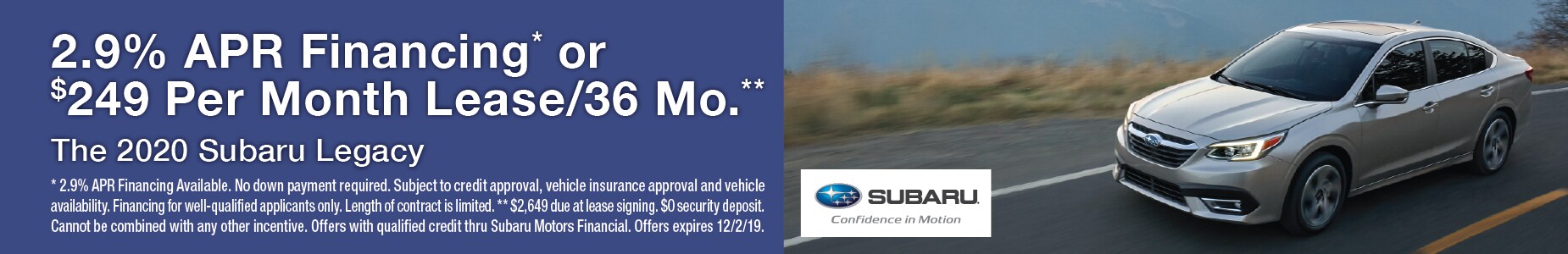 2019 Legacy Offers | Butte Subaru