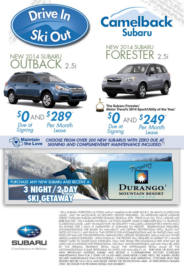 Camelback Subaru Pandora Advertisements | Phoenix New Car Sales