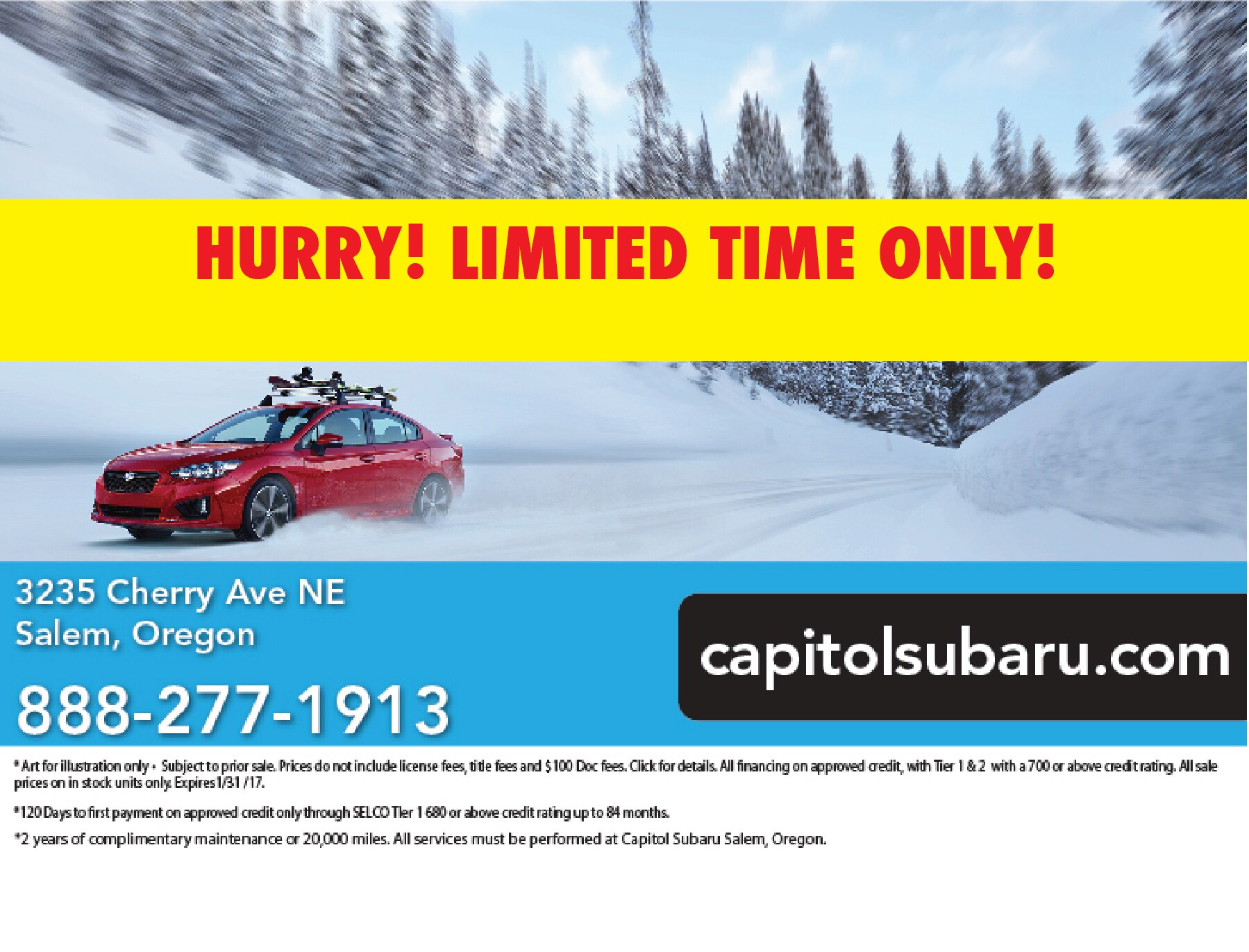 New Year Sale! | Capitol Subaru of Salem