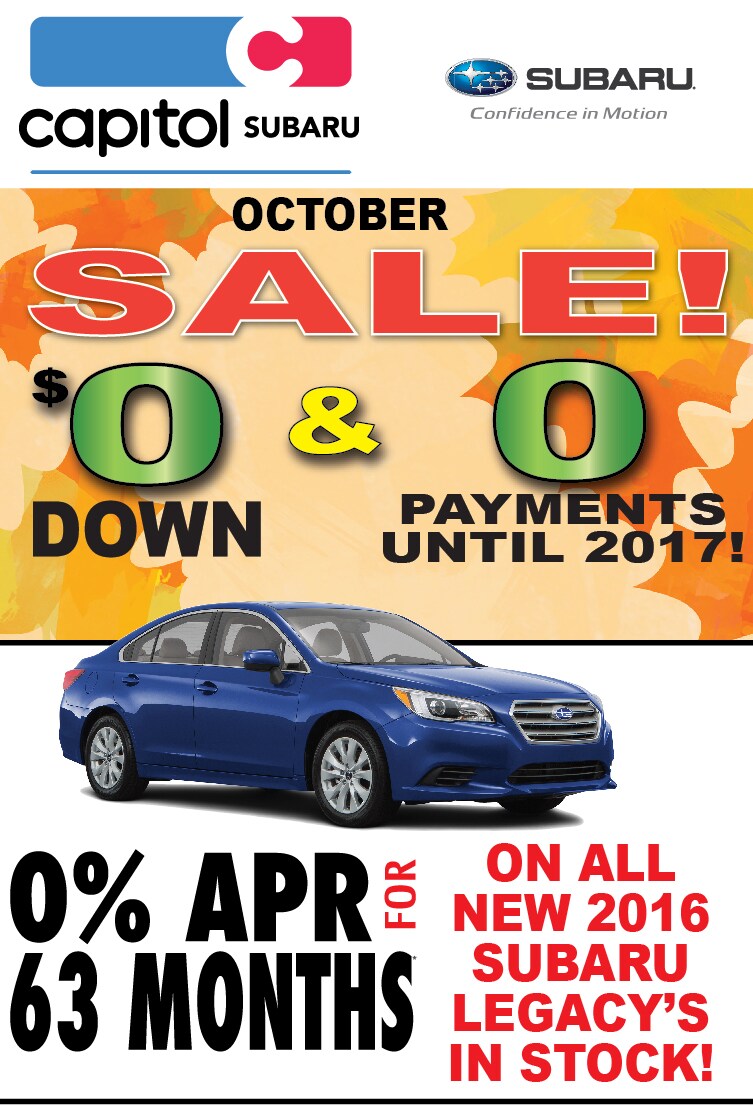 October Sale! | Capitol Subaru of Salem
