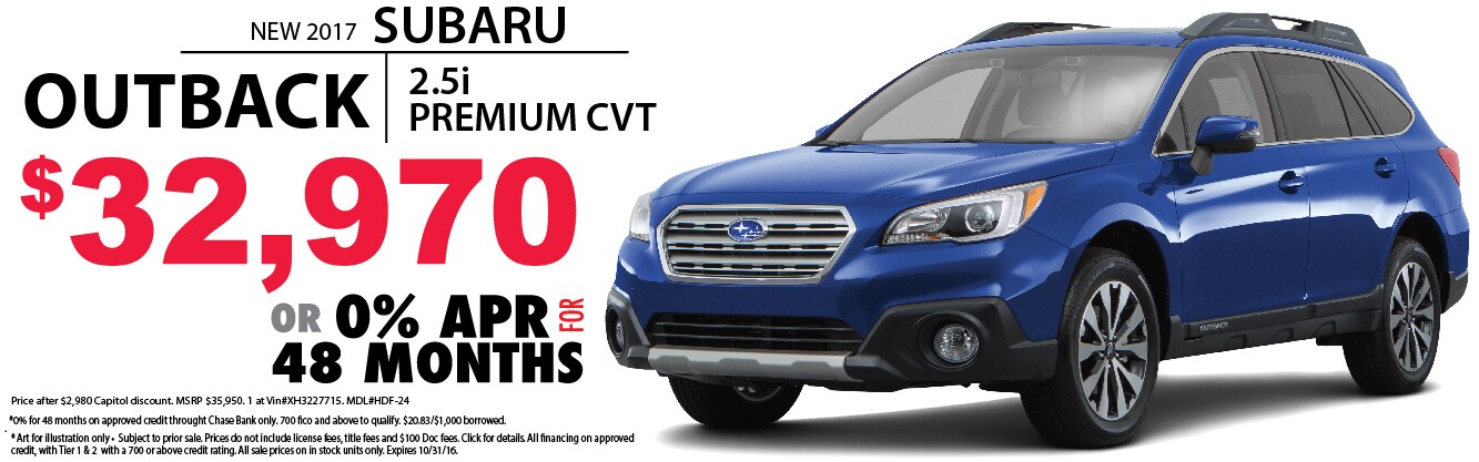 October Sale! | Capitol Subaru of Salem