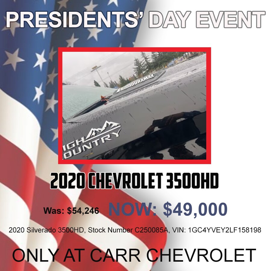 Used Car Specials | Carr Chevrolet