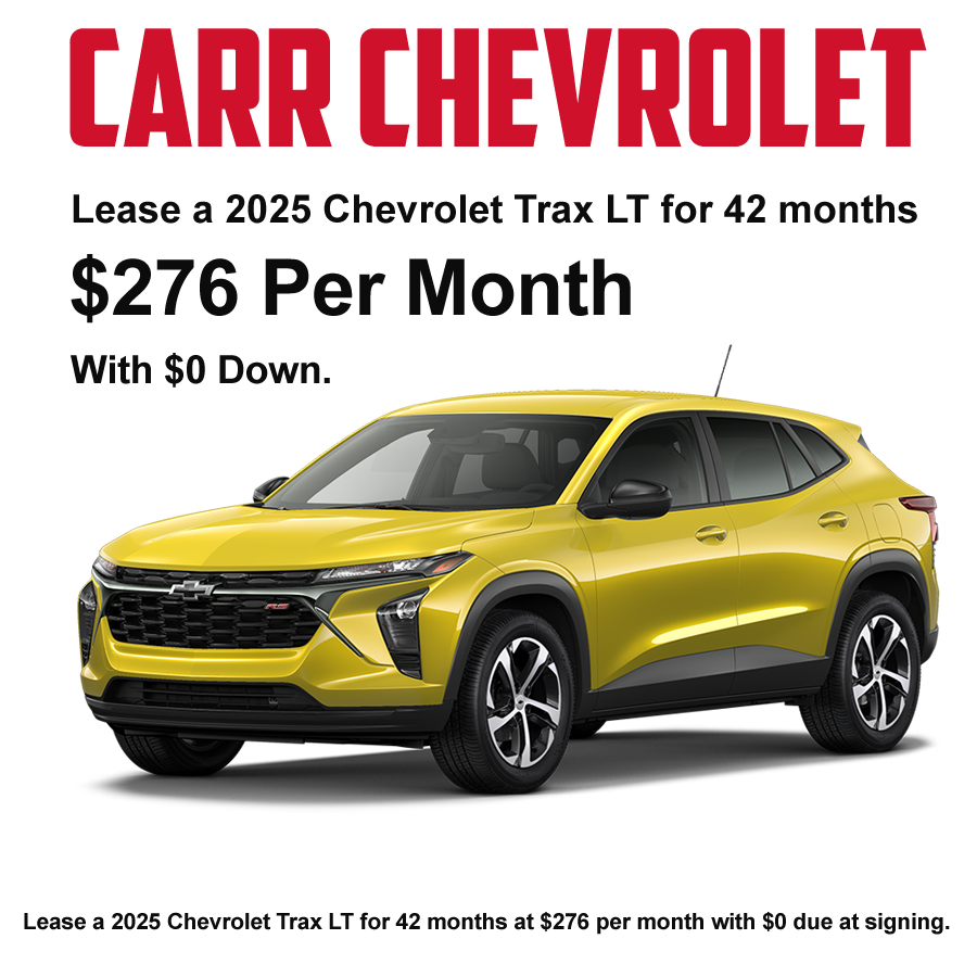 MONTHLY SPECIALS at CARR CHEVROLET (503) 567-1218 | Carr Chevrolet