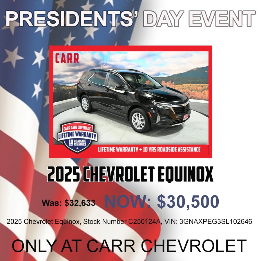 Used Car Specials | Carr Chevrolet