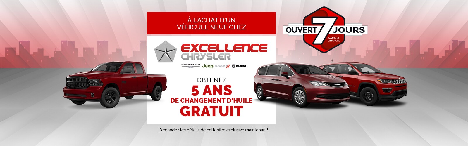 Concessionnaire Fiat Chrysler Dodge RAM Jeep | Excellence Chrysler