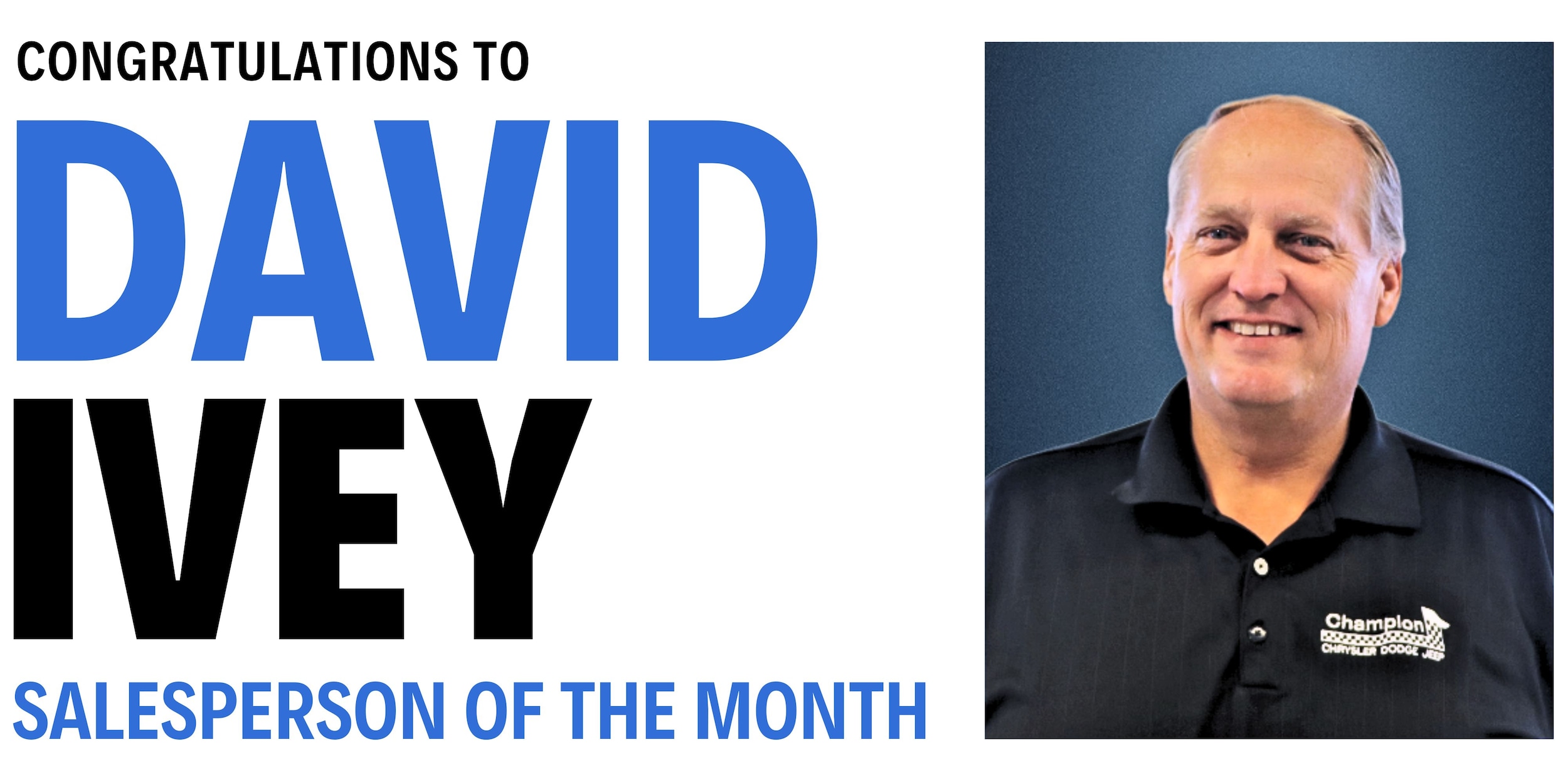 Salesperson of the Month | Champion Chevrolet Inc.