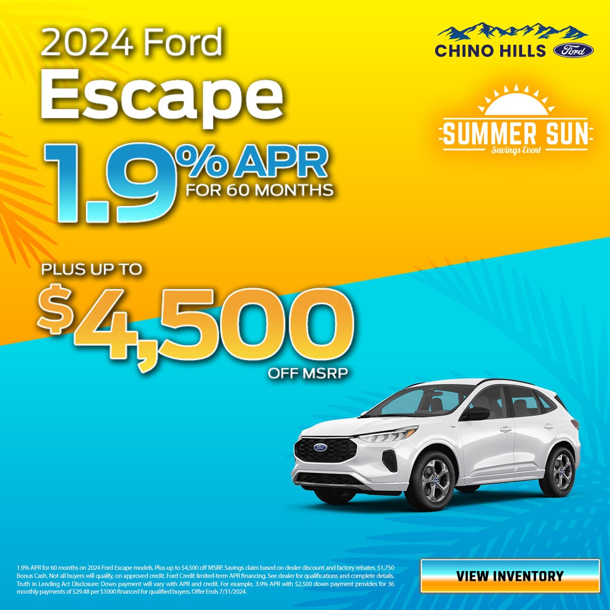 New Vehicle Specials | Chino Hills Ford