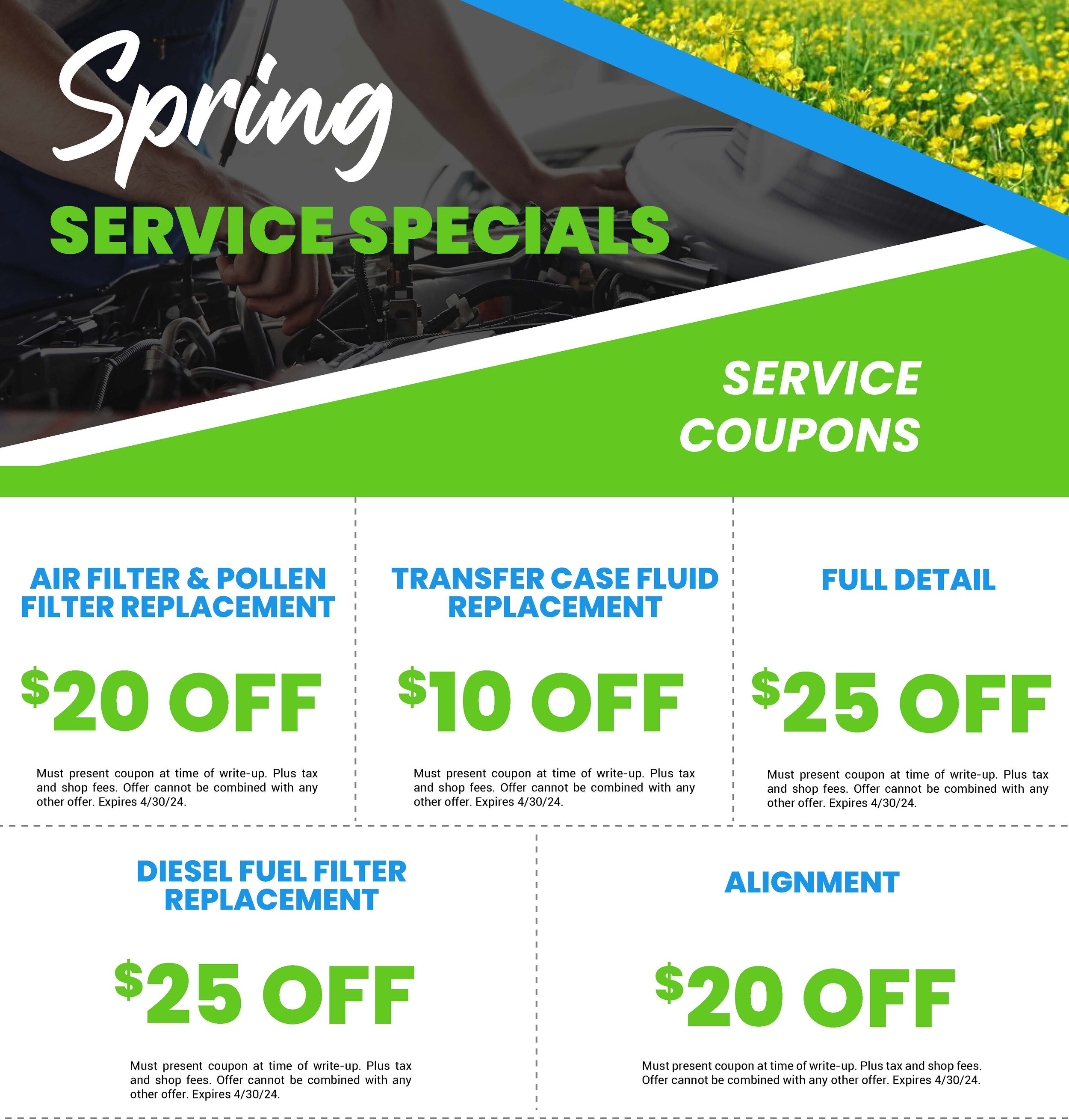 Service Coupons | Ciocca Ford of Flemington