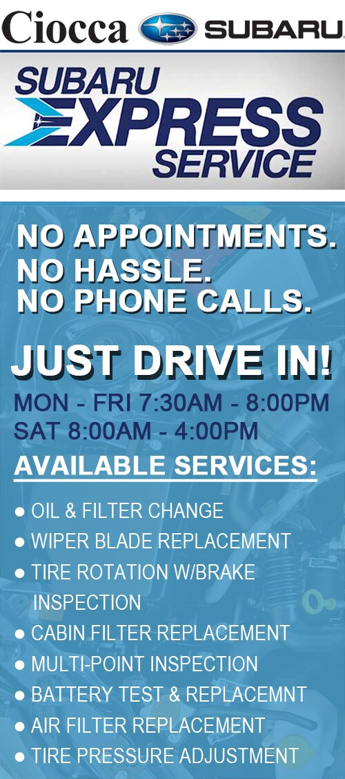 Schedule Subaru Service in Allentown | Online Service Scheduler