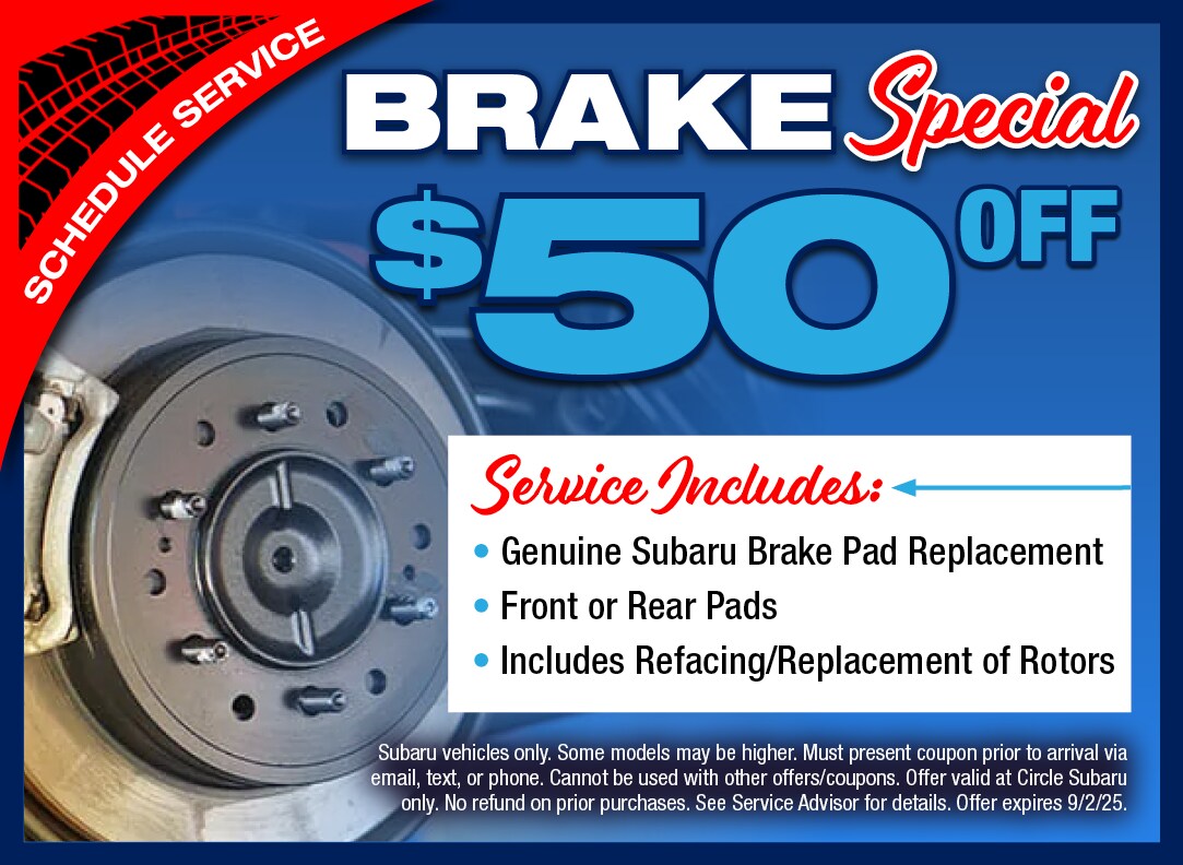 Service Specials from Circle Subaru, NJ Subaru Dealer | Circle Subaru
