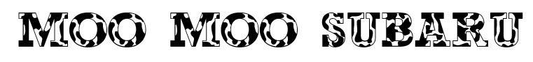 Moo Moo Subaru - The Moo Moo Subaru Movement