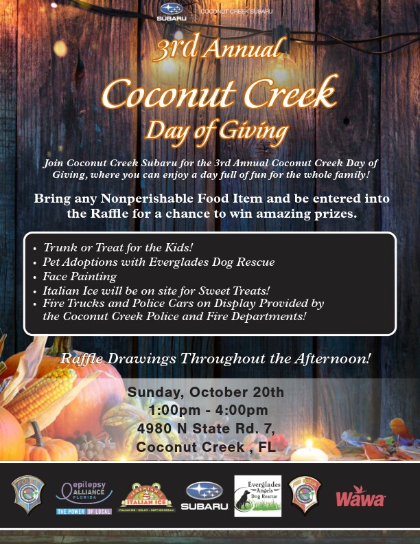 Coconut Creek Subaru Day of Giving | Coconut Creek Subaru