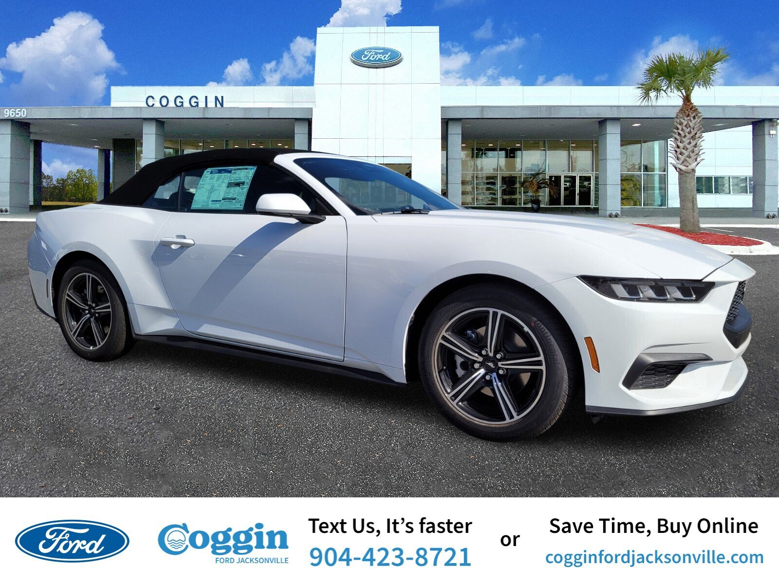 2022 Mustang Convertible White