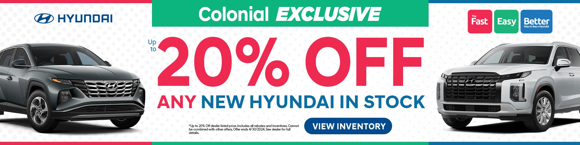 Facebook Specials | Colonial Hyundai