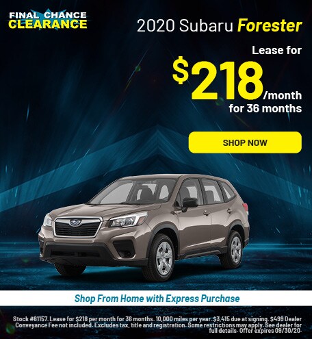 New Vehicle Specials | Colonial Subaru