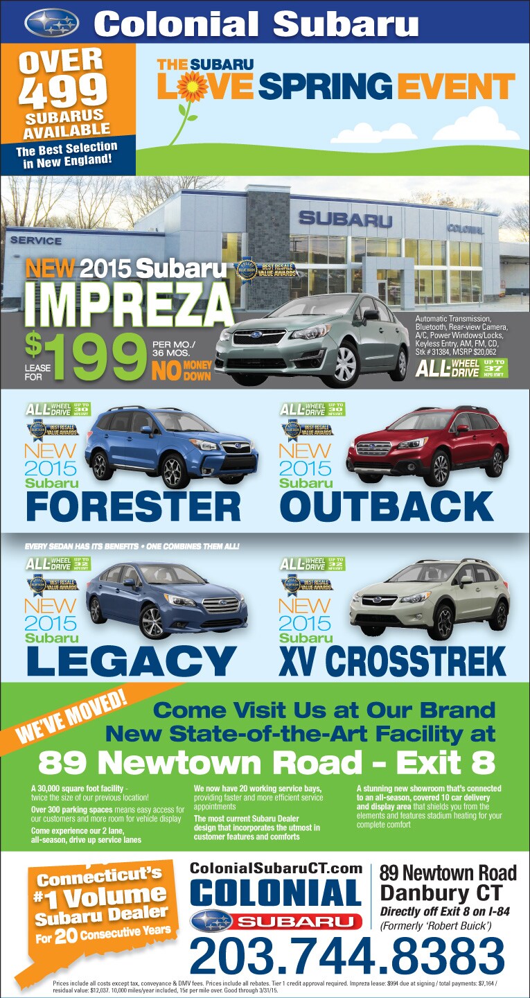 Weekly Ad | Colonial Subaru