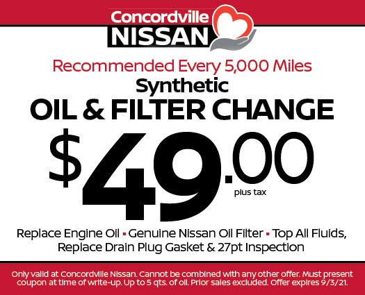Nissan Service Coupons | Glen Mills PA Dealer | Concordville Nissan