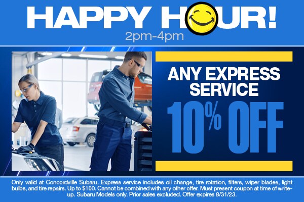 Subaru Service Coupons | Glen Mills PA Dealer | Concordville Subaru