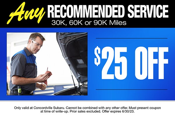 Subaru Service Coupons | Glen Mills PA Dealer | Concordville Subaru