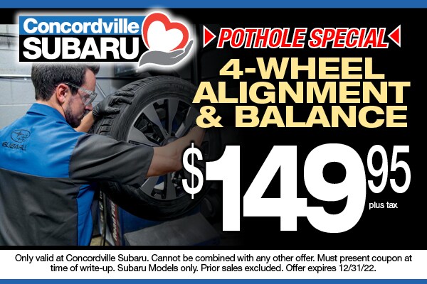 Subaru Service Coupons | Glen Mills PA Dealer | Concordville Subaru