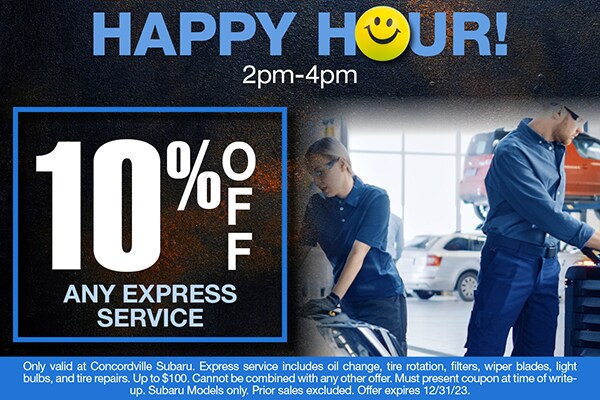 Subaru Service Coupons | Glen Mills PA Dealer | Concordville Subaru