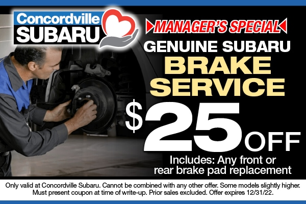 Subaru Service Coupons | Glen Mills PA Dealer | Concordville Subaru