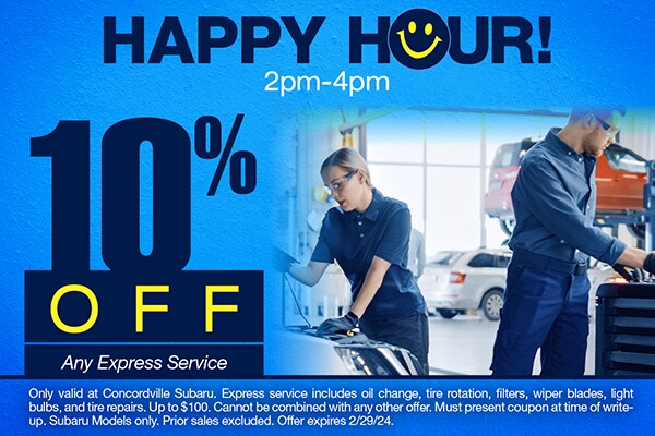 Subaru Service Coupons | Glen Mills PA Dealer | Concordville Subaru