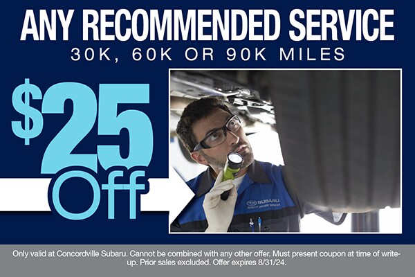 Subaru Service Coupons | Glen Mills PA Dealer | Concordville Subaru