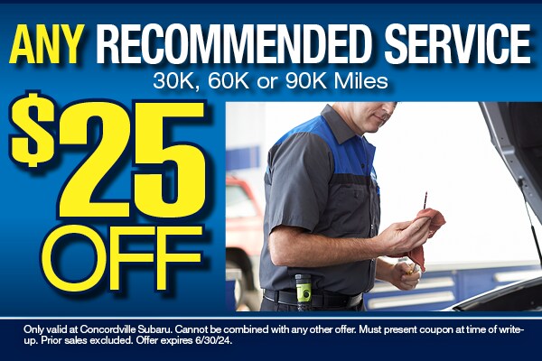 Subaru Service Coupons | Glen Mills PA Dealer | Concordville Subaru