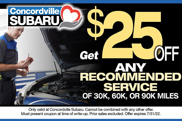 Subaru Service Coupons | Glen Mills PA Dealer | Concordville Subaru