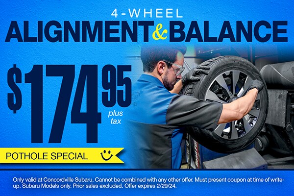 Subaru Service Coupons | Glen Mills PA Dealer | Concordville Subaru