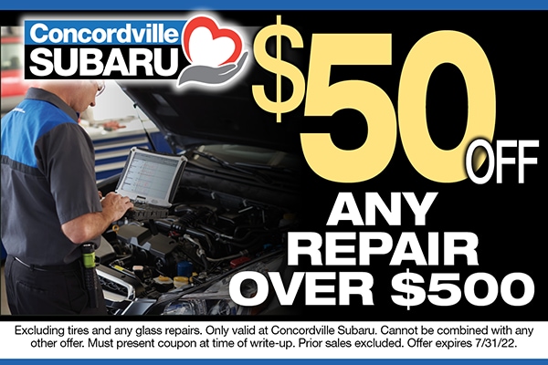 Subaru Service Coupons | Glen Mills PA Dealer | Concordville Subaru