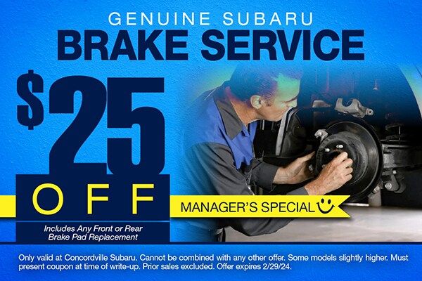 Subaru Service Coupons | Glen Mills PA Dealer | Concordville Subaru