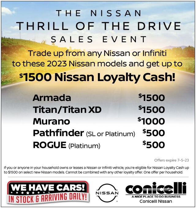 Nissan Loyalty Offers | Conicelli Nissan