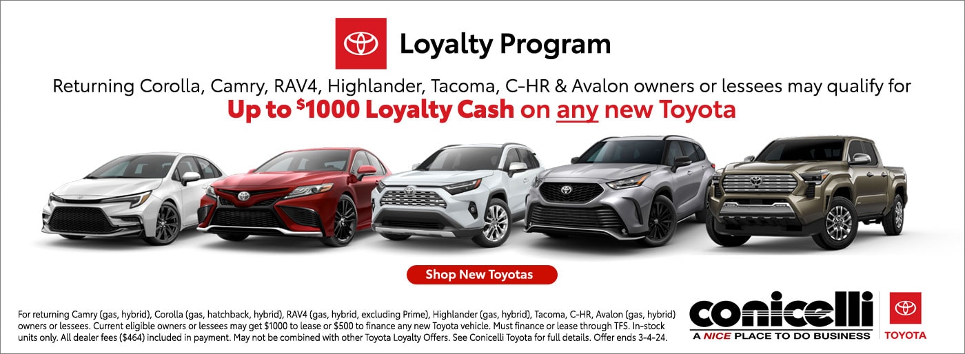 Toyota Loyalty Programs | Toyota Finance Specials near Me