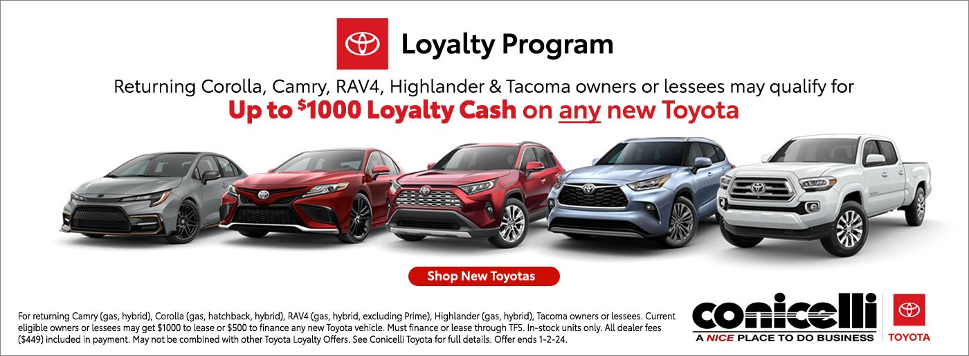 Toyota Loyalty Programs | Toyota Finance Specials near Me