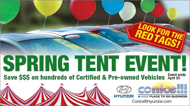 Spring Tent Event during April at Conicelli Hyundai | Conicelli Hyundai