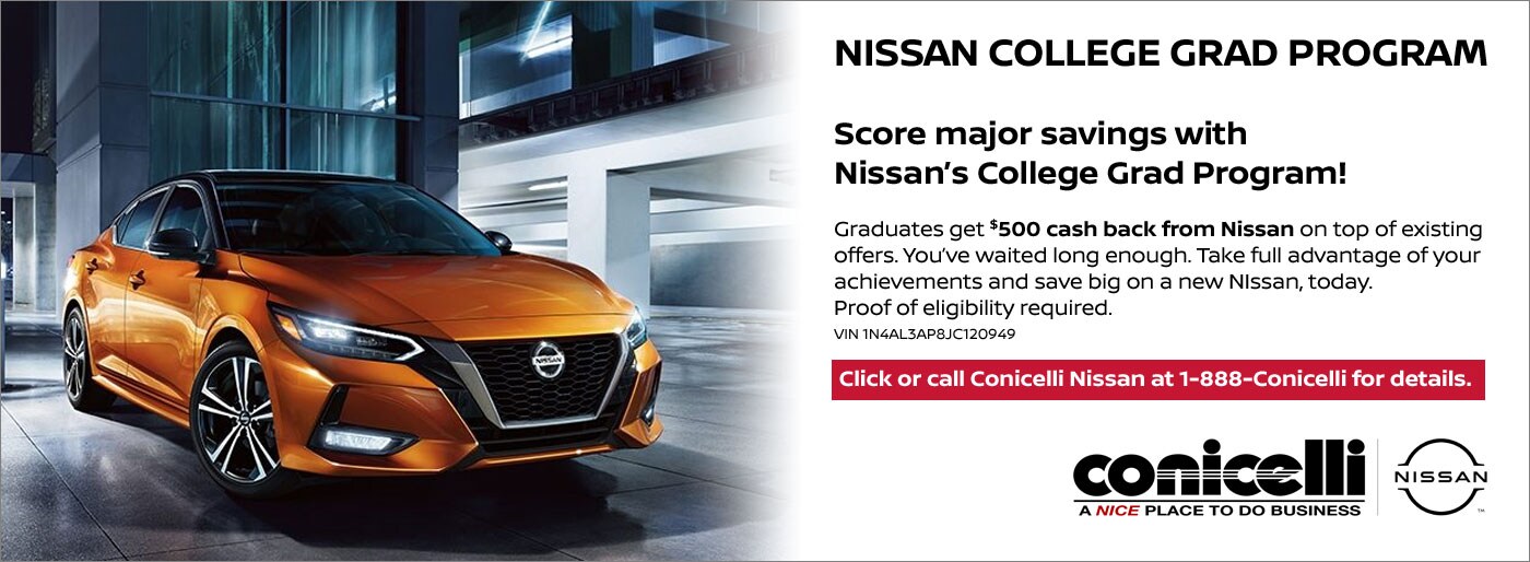 Nissan Discounts for College Grads | PA Nissan Dealership