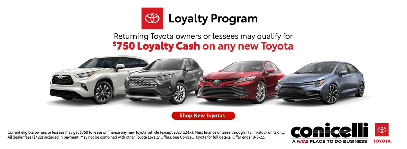 Toyota Loyalty Programs | Buy or Lease a Toyota near Malvern, PA