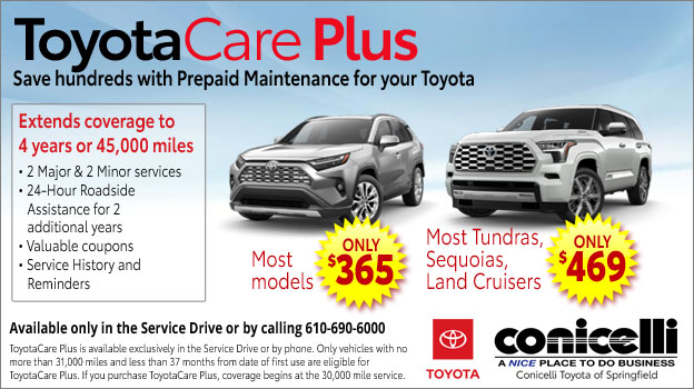 ToyotaCare Plus | Schedule Toyota Service near Upper Darby, PA