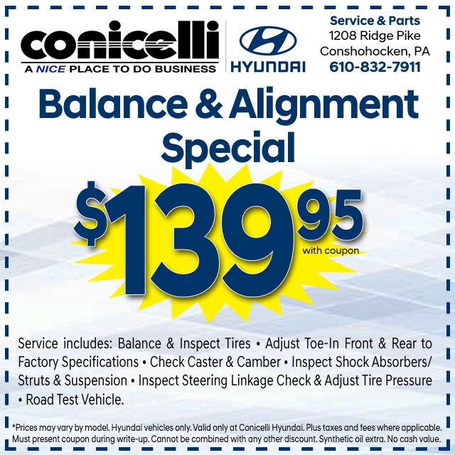 Conicelli Hyundai Service Coupons | Conicelli Hyundai