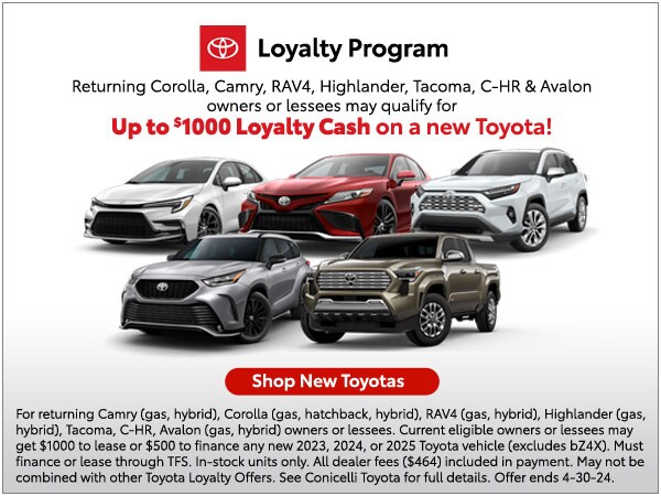 Toyota Loyalty Programs | Toyota Finance Specials near Me