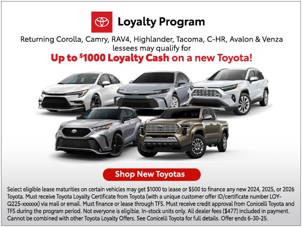 Toyota Loyalty Programs | Buy or Lease a Toyota near Malvern, PA