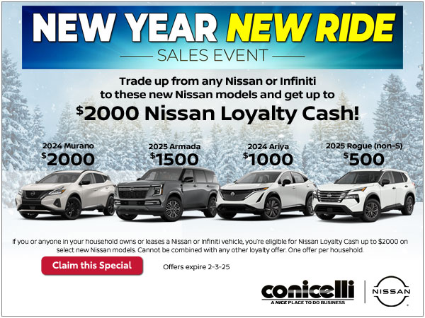Nissan Loyalty Offers | Conicelli Nissan