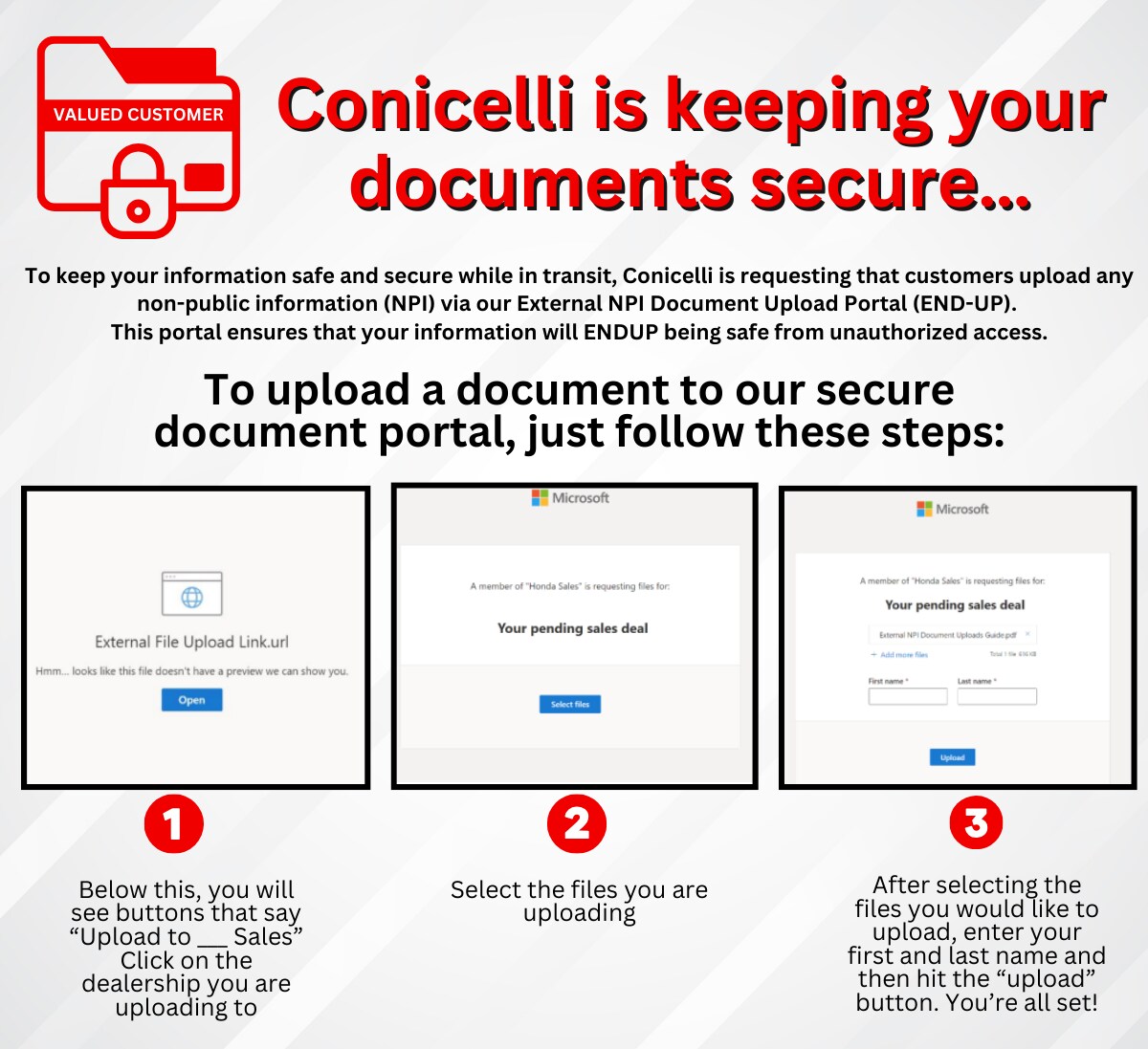 Conicelli Secure Document Portal | Conicelli Toyota of Springfield